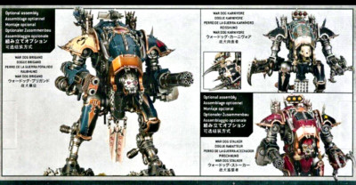 Chaos Knights War Dog x1 either Karnivore, Stalker or Brigand Warhammer ...