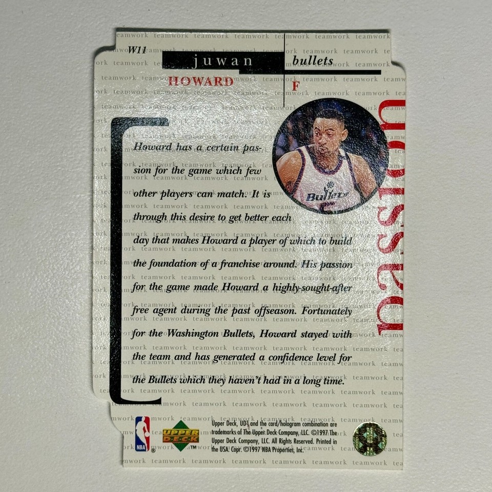 1996-97 Upper Deck UD3 #W11 Juwan Howard The Winning Edge Wzards | eBay