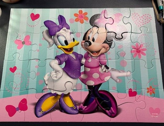Disney Junior PUZZLE PACK 4 puzzles 24 pc each Mickey Minnie Donald ...