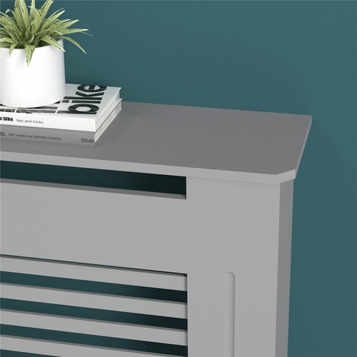 Premium Large 92CM Tall Radiator Cover Bar Wall Cabinet MDF Grill Shelf ...