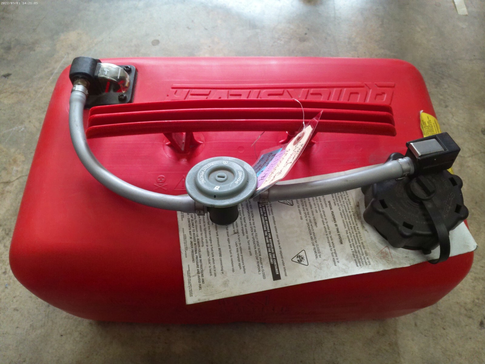 6.6 Gallon Red Mercury Quicksilver Boat Fuel Tank 8M0060612 for sale ...