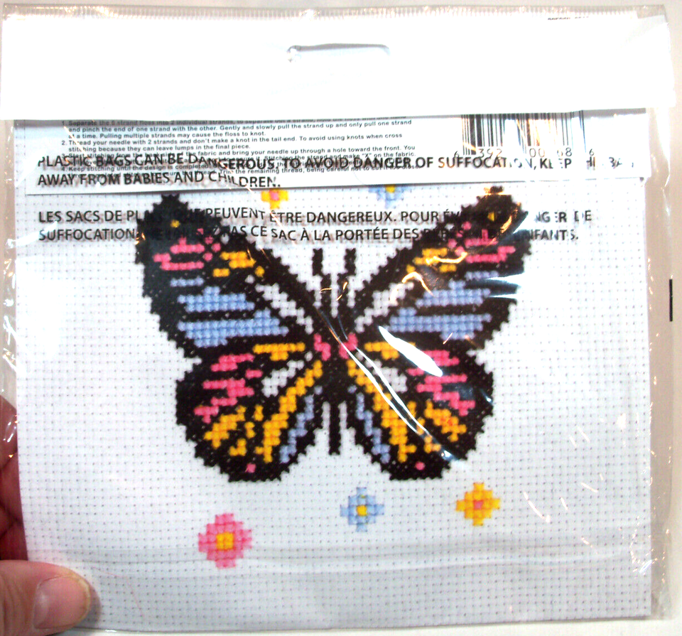 Crafters Square Counted Cross Stitch Kit BUTTERFLY 639277002686| eBay