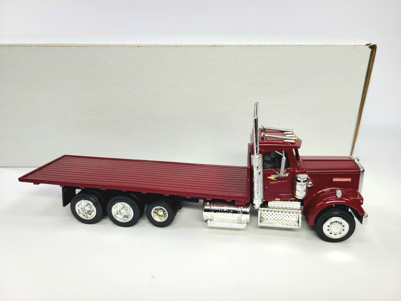 Kenworth W900 8x4 Flatbed Truck - Warren Transport - ASAM Smith 1:48 ...
