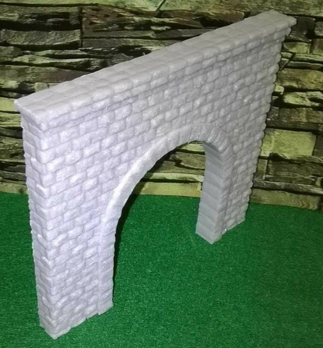 TT120 Gauge Stonework Detail Railway Tunnel Single Track Model Portal ...