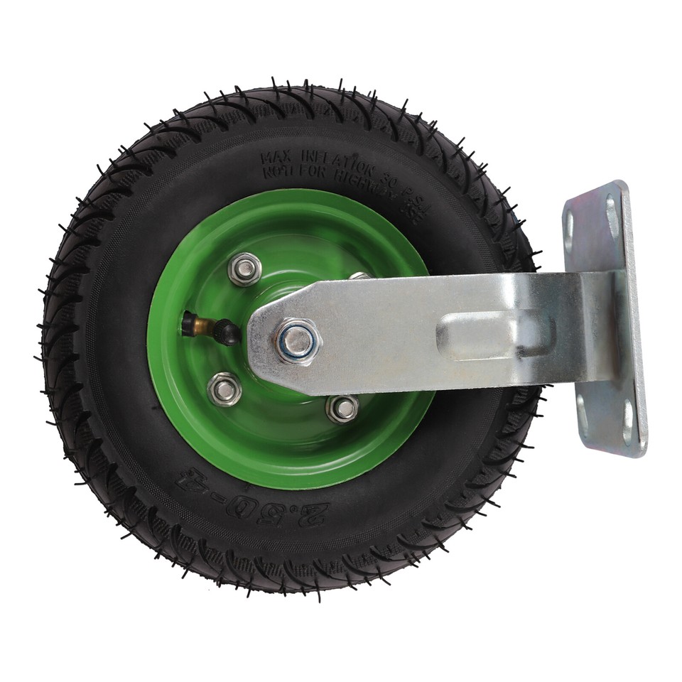 2 Rigid + 2 Swivel 4Pcs 8" Pneumatic Air Tire Wheel HD Farm Cart Caster ...