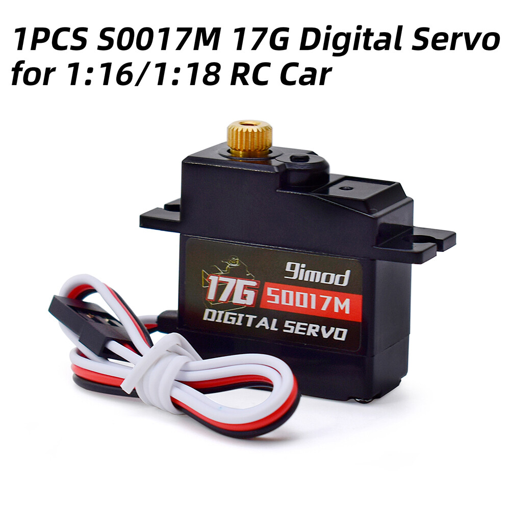 9imod-S0017M 17g Metal Gear 1.8KG Micro Mini Digital Servo for 1/16 RC ...