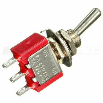 (1) SPDT Mini Toggle Switch ON-ON Solder Lug, High Quality. USA SELLER ...