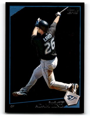 2009 Topps #94 Adam Lind Toronto Blue Jays Black | eBay