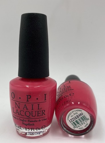 OPI Nail Polish Lacquer B35 CHARGED UP CHERRY Free Shipping Quantity ...