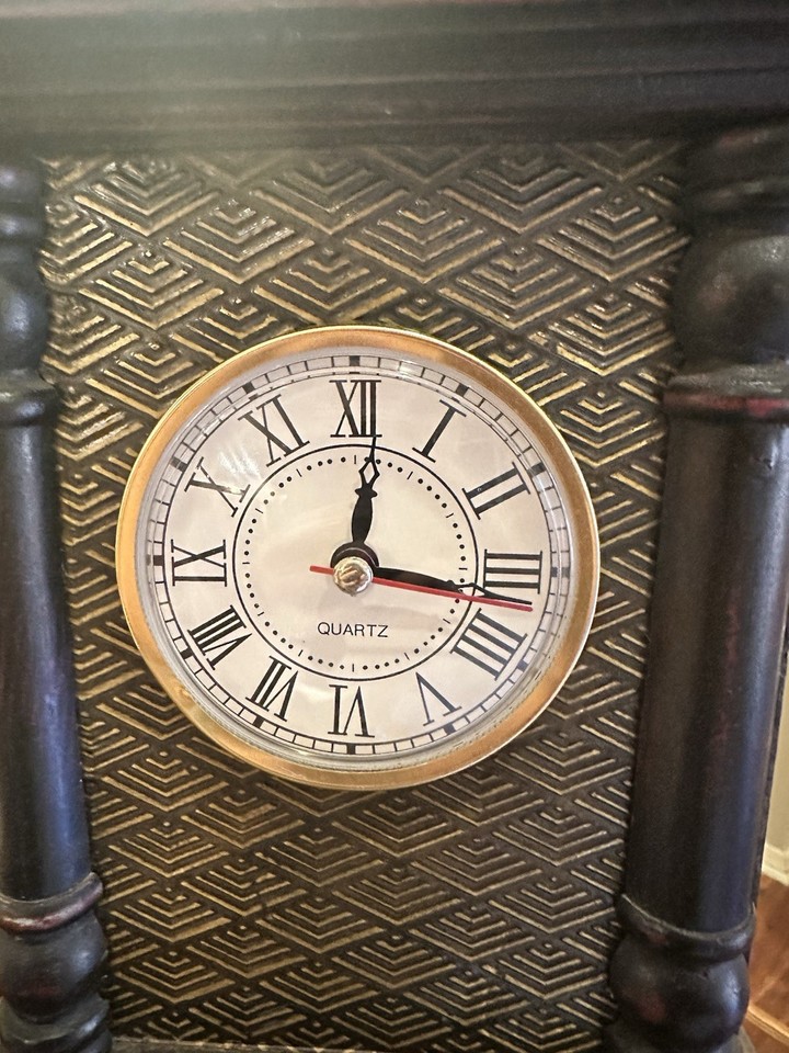 Antique Looking Decorative Clock with Drawer. Works Great! See ...
