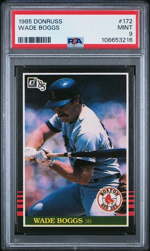 1985 DONRUSS #172 WADE BOGGS PSA 9 | eBay