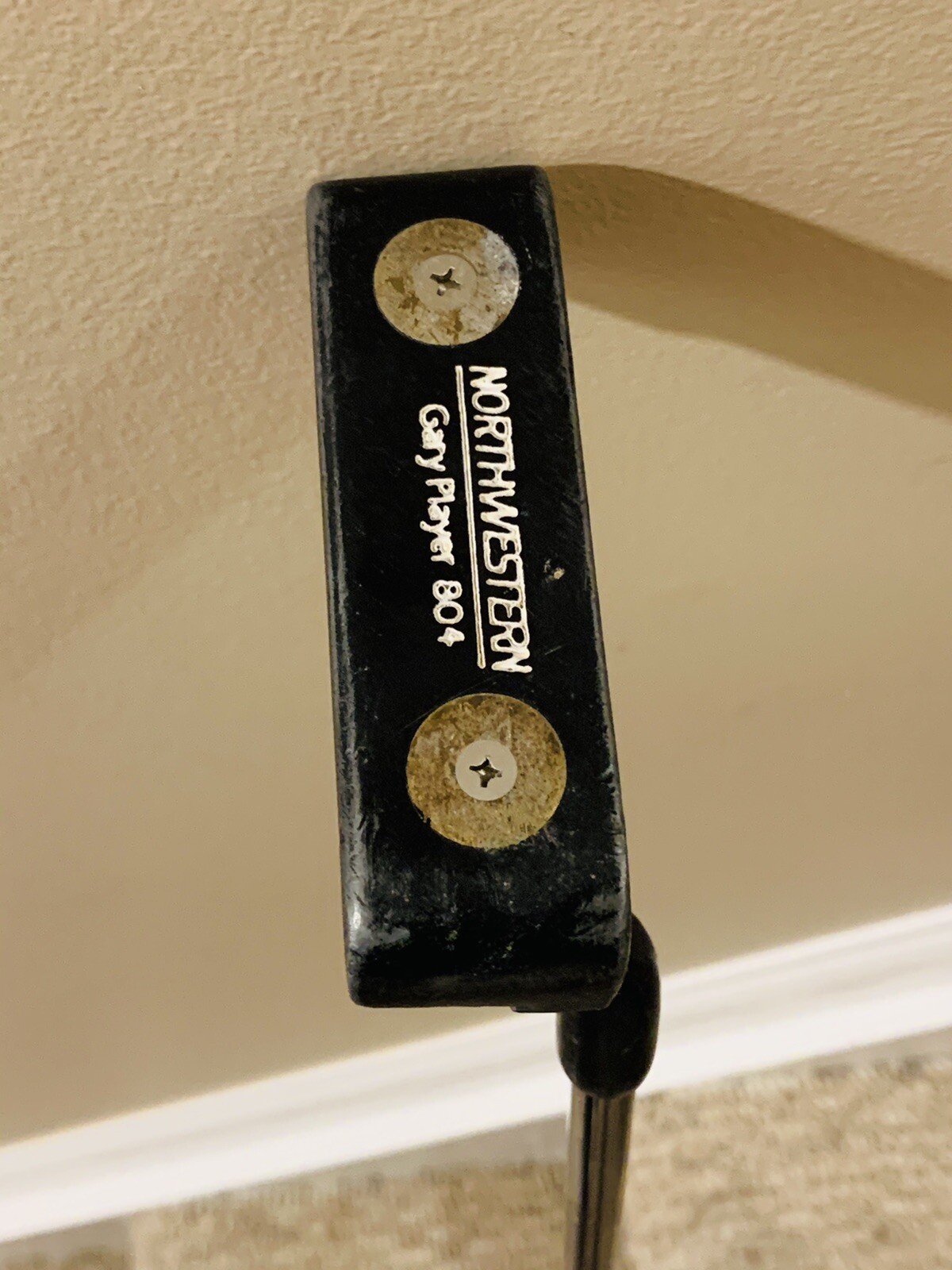 Northwestern Gary Player 804 Black Putter Golf Club, RH- EXTREMELY RARE ...