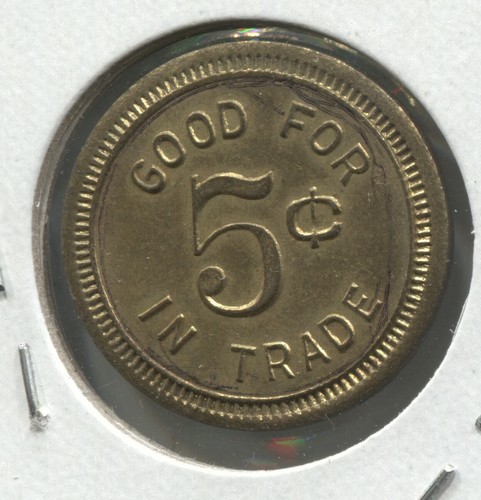 Maverick Good For Token - F O E 34 - Good For 5 Cents Trade - Lot # EC ...