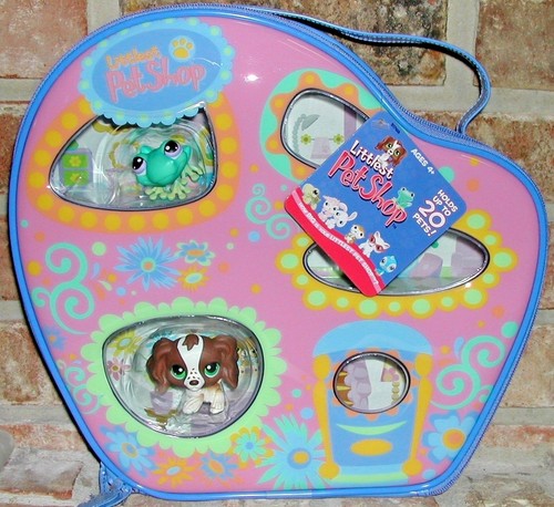 Littlest Pet Shop RARE Freckled COCKER SPANIEL 156 Frog 155 Carry Case ...