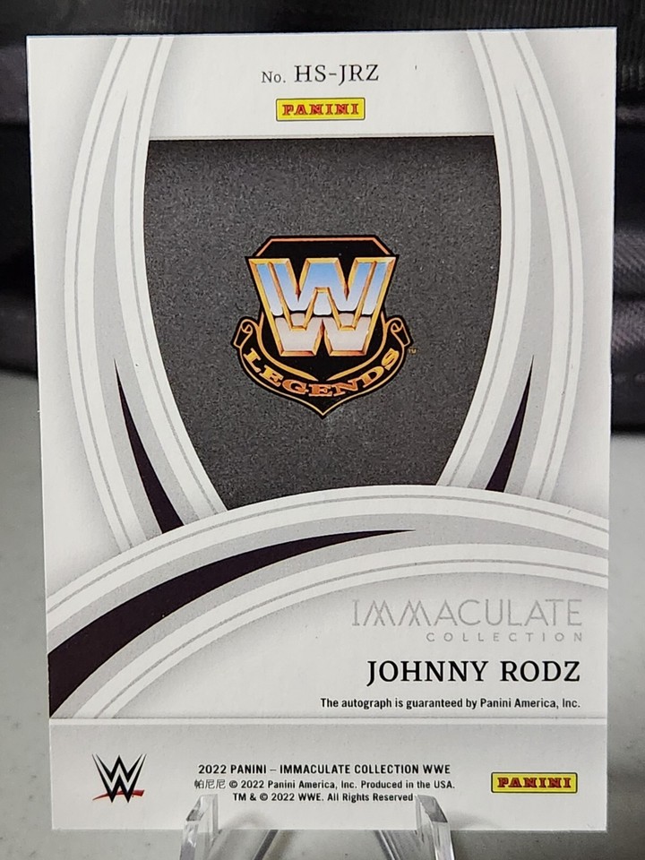 2022 WWE Immaculate Heralded Signatures Johnny Rodz Auto 08/10 | eBay