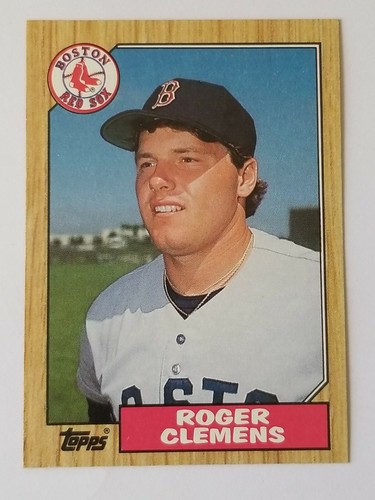 1987 Topps ROGER CLEMENS Baseball Card #340 Boston Red Sox | eBay
