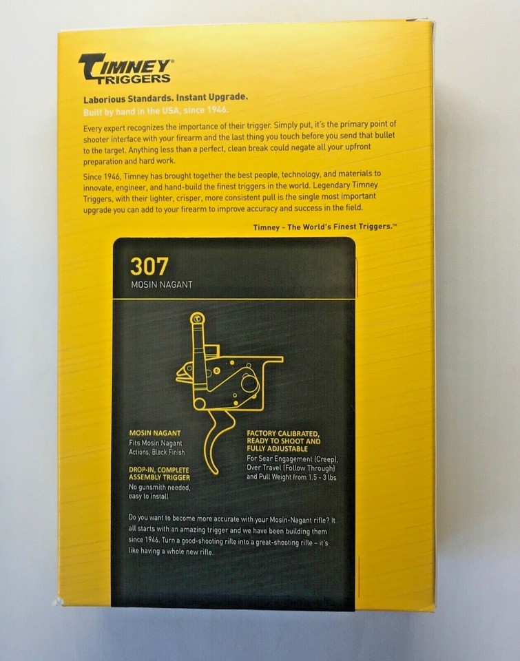 Timney #307 Trigger for Mosin Nagant 3 lb Steel Matte - Aluminum Red ...