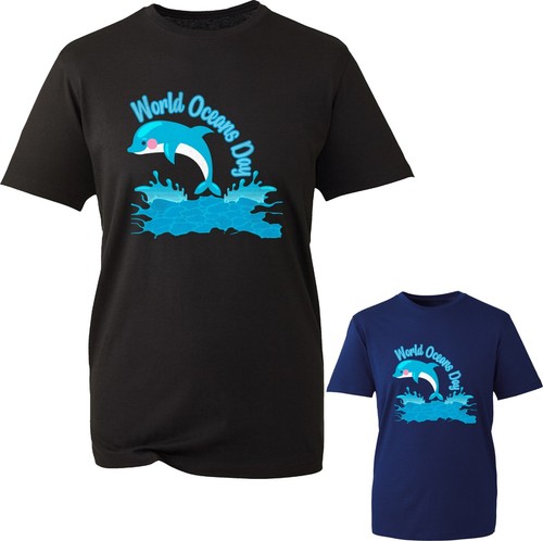 World Oceans Day Dolphin T-Shirt Sea Lovers Social Awareness Gift ...