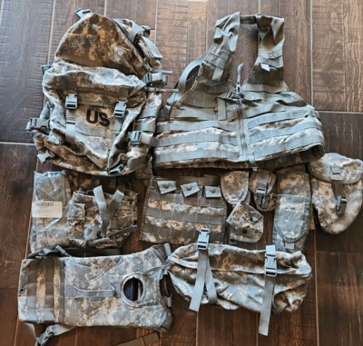 16pc Rifleman Kit 3 Day Assault Pack ACU Set FLC Vest Magazine Pouch ...