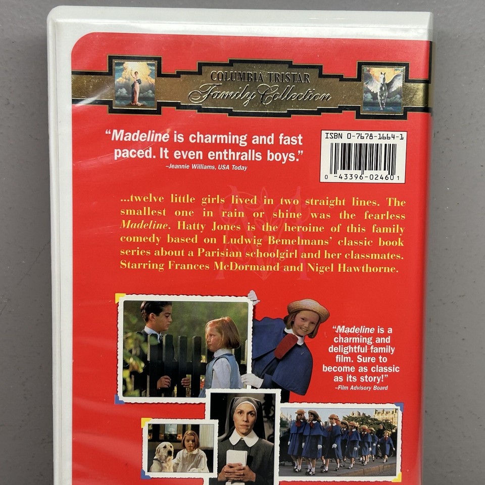Madeline VHS 1998 Video Tape Live Action Kids Movie VTG Clamshell ...