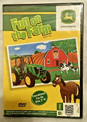 John Deere For Kids DVD: Fun on the Farm (Parts 1 & 2) **NEW/SEALED ...