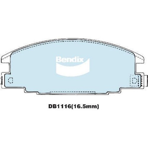 Bendix Heavy Duty Brake Pad Set Front DB1116 HD | eBay