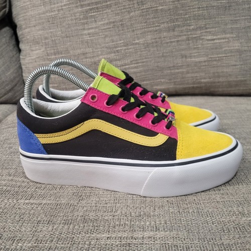 Vans Old Skool Platform Men's 6 Womens Size 7.5 Suede Low Top Skate ...