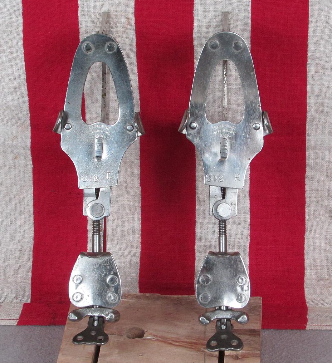 Vintage Antique Brown Ice Skate Co.Victorian Ice Skates Brownie Clamp w ...