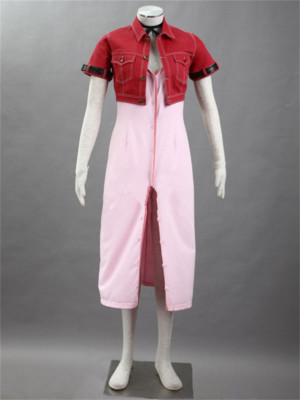Final Fantasy VII FF7 7 Aerith 1G Clothing Cos Cloth Uniform Cosplay ...
