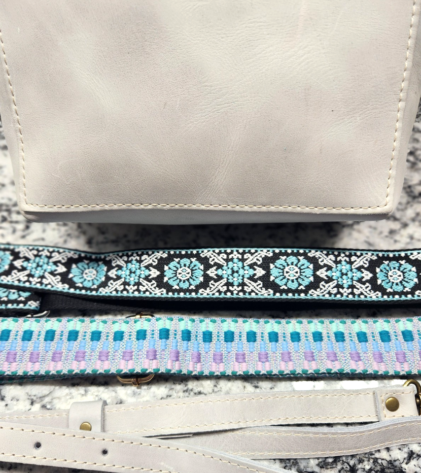 Portland Leather Goods Mini Crossbody Tote, Beluga, New, Retired Color ...