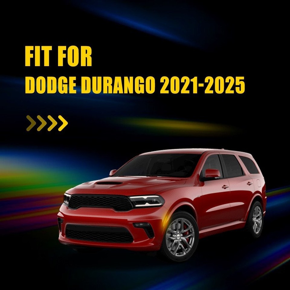 2x Smoke Amber Front Bumper Side Marker Lights Lamps For Dodge Durango ...
