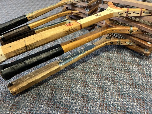 VINTAGE TENNIS RACQUETS LOT wall art man cave decor Restaurant racket ...