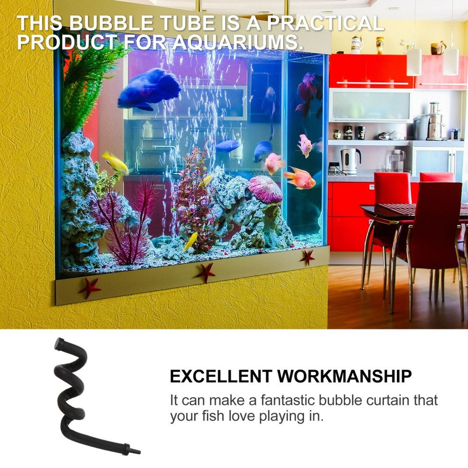 2Pcs Aquarium Rubber Tube Bubble Air Diffuser Fish Tank Bubble Tube ...