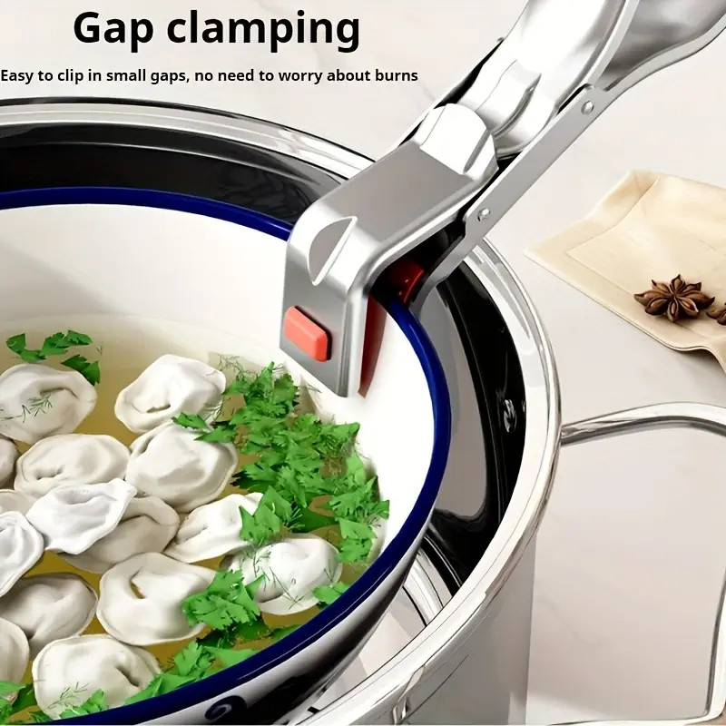 Stainless Steel Anti-Scald Plate Gripper Clamp –Kitchen Tongs Bowl ...