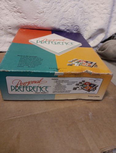 Personal Preference Board Game Complete Broderbund Games 1988 Party ...