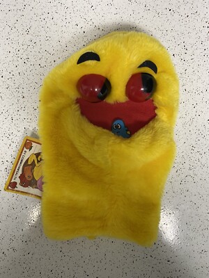 With Tags Vintage 1982 PAC-MAN Arcade Game Plush Hand Puppet ...
