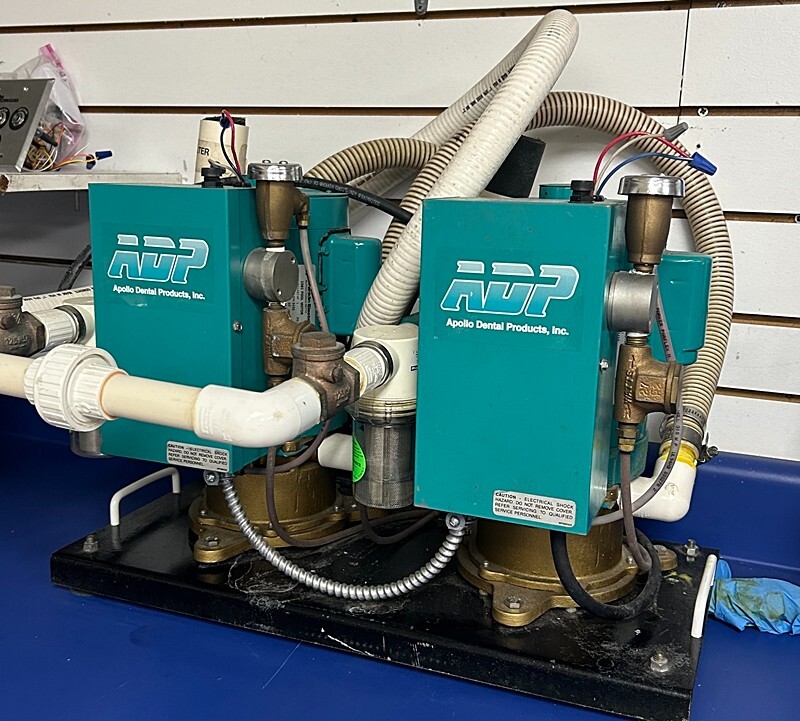 Apollo Dental Products (ADP) Dental Dual Motor Wet Ring Vacuum (2HP) (3 ...