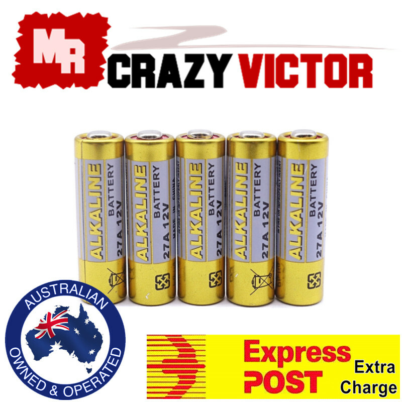 5x 27A 12V MN27 LR27 A27 L828 V27GA Alkaline Battery for Garage Car ...