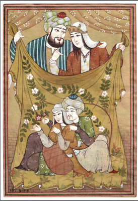 UZBEKISTAN HAND MADE PAINT UZBEK ABSTRACT MINIATURE # 214 | eBay