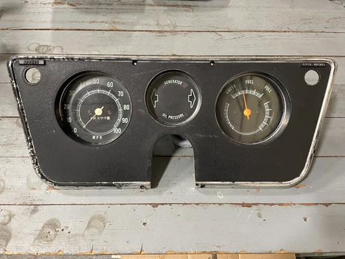 Chevrolet C10 Speedometer Instrument Cluster Blazer Chevy C20 67-72 GMC ...