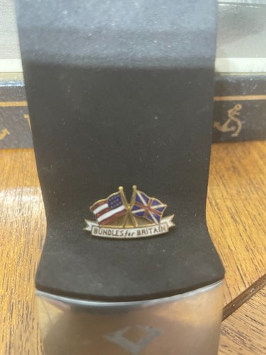 Bundles For Britain RAF Crossed Flags Lapel Pin Enamel WWII | eBay