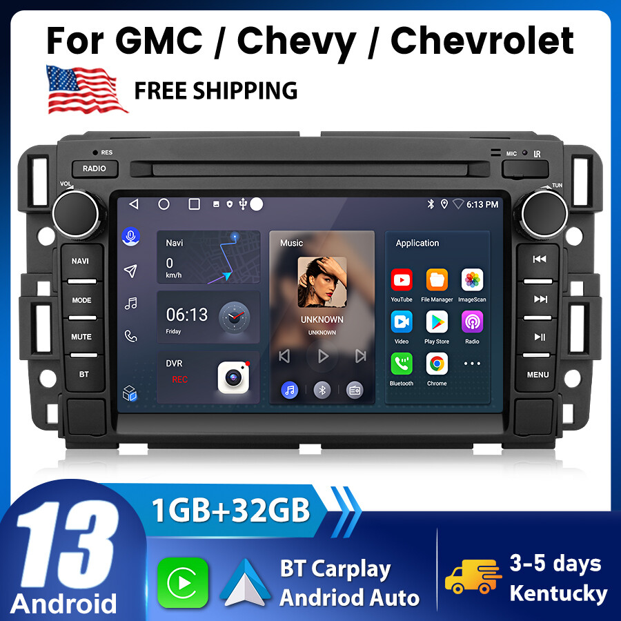 Android Car Radio Stereo GPS Nav Carplay For Chevy Tahoe Silverado GMC ...