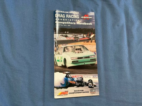 Drag Racing Rule book 1989 Australian Hot Rod nostalgia vintage ANDRA ...