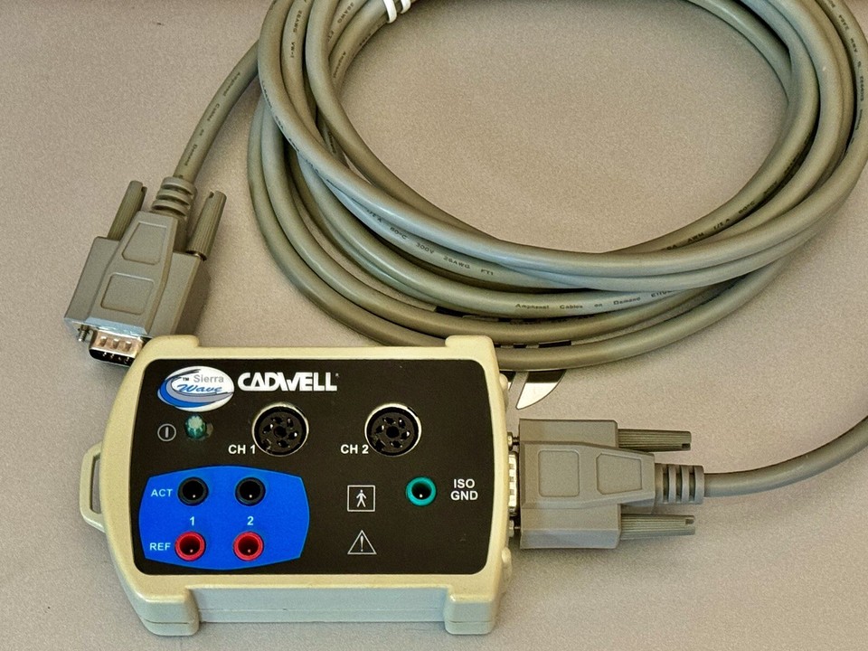 CADWELL SIERRA WAVE EMG/NCV 2 CHANNEL AMPLIFIER, STIMULATOR w/ 14 ...