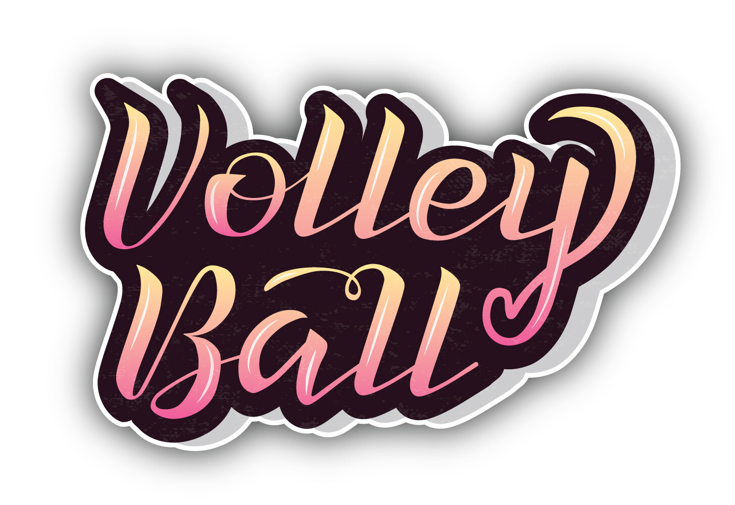 Volleyball Slogan Vinyl Sticker Car Bumper Decal | eBay