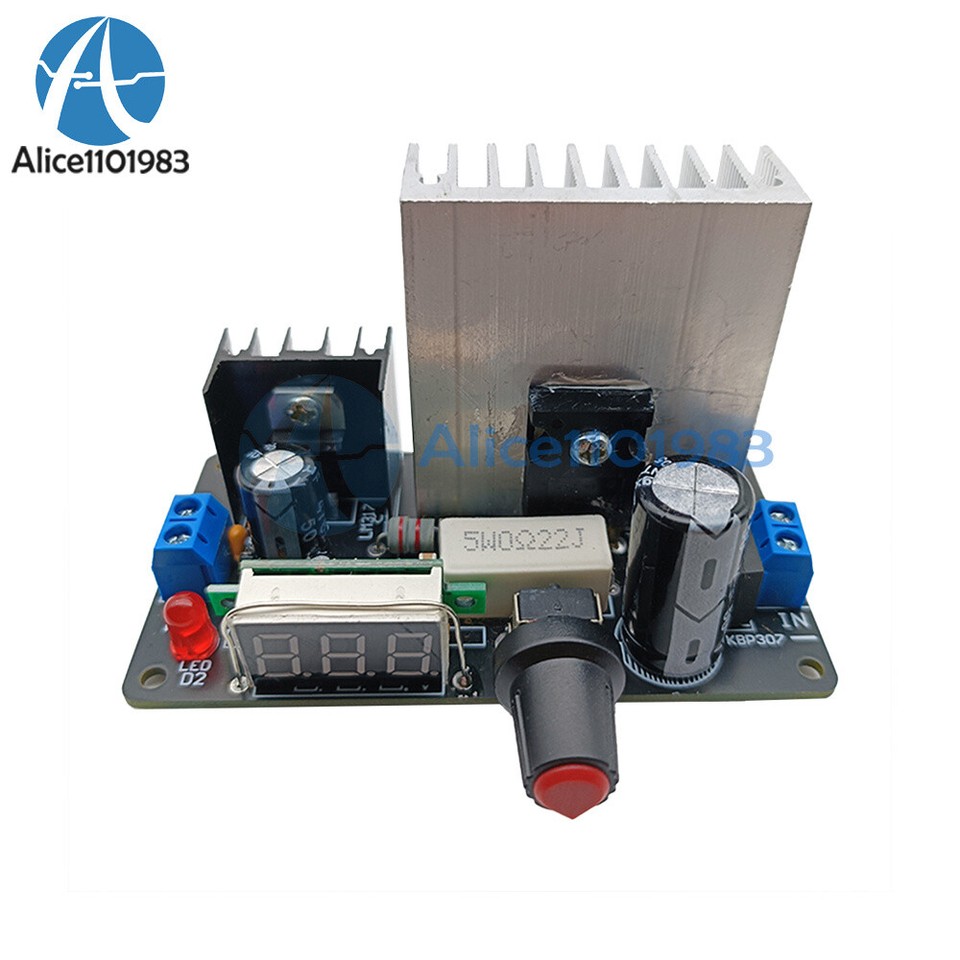 AC-DC LM317 Power Supply Regulator Module Adjustable Voltage with Volt ...