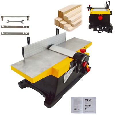 220V 1.8KW Small Portable 6-inch Woodworking Bench Planer Electric Flat ...