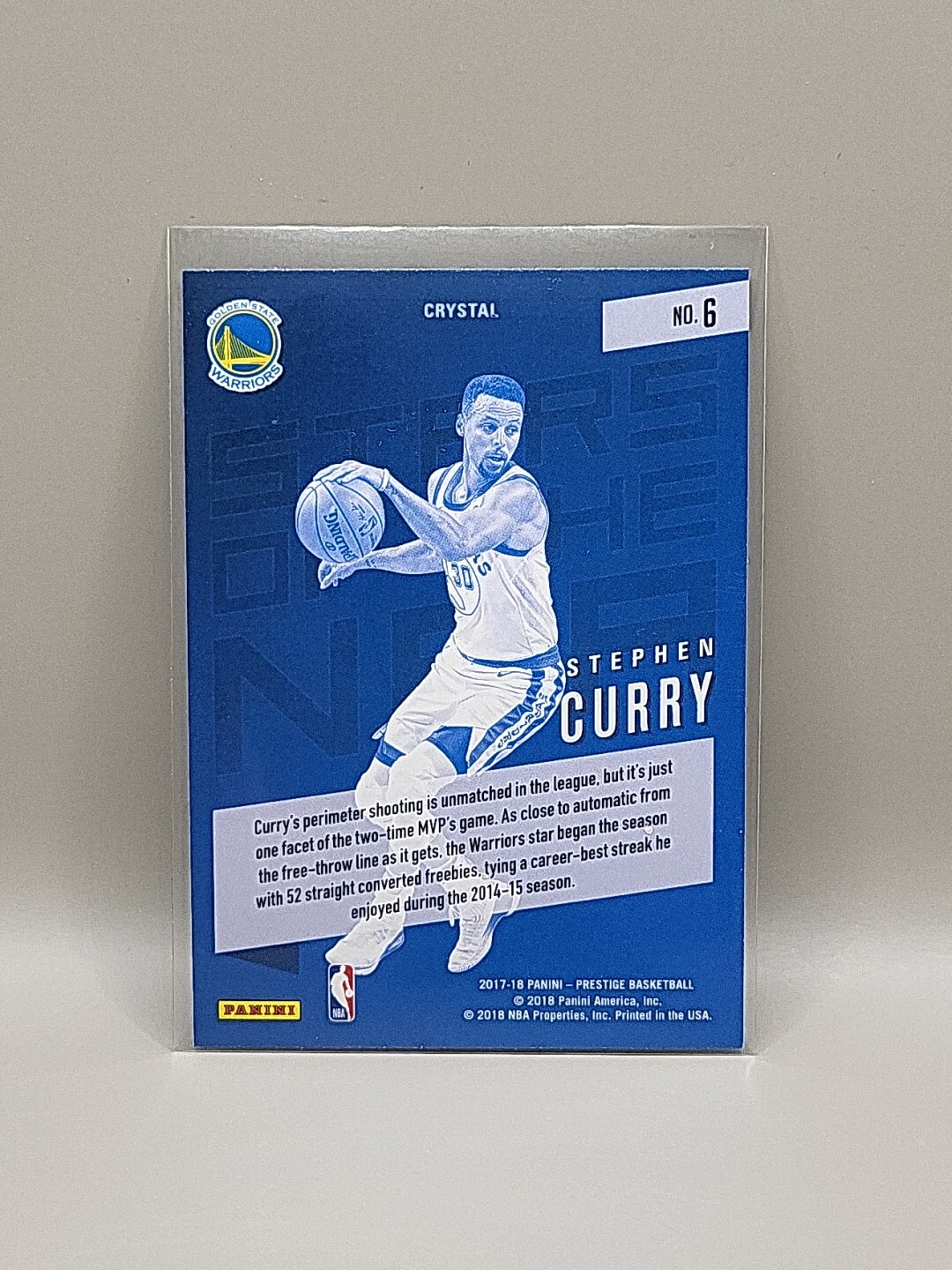Stephen Curry 2017 Prestige #6 Stars of the NBA - Crystal Price Guide ...