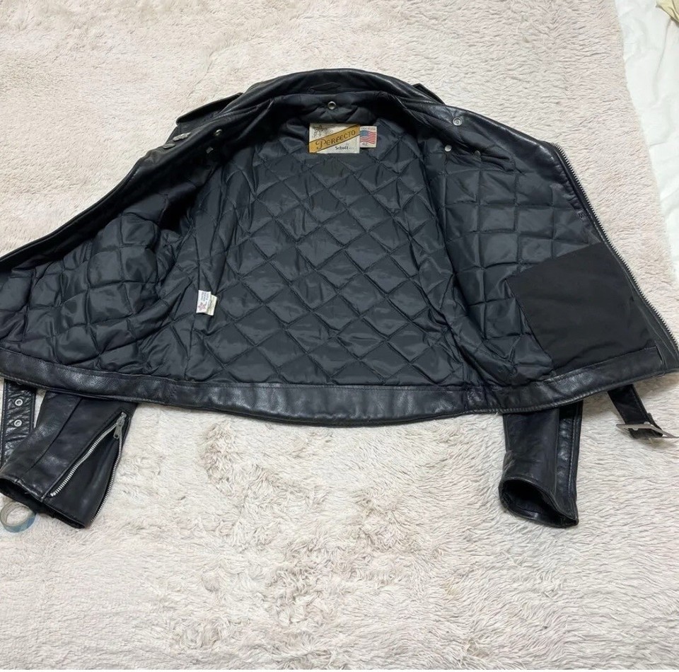Vintage Schott NYC Perfecto Model 118 Black Motorcycle Jacket sz 42 ...
