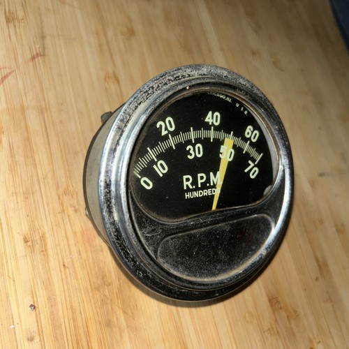 Vintage Sun 7,000 RPM Tachometer RC-71 Tach 7K OEM GM 62 Chevy Impala ...